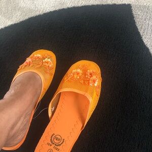 Shoes | Sequin And Mesh Sandalsslippers | Poshmark